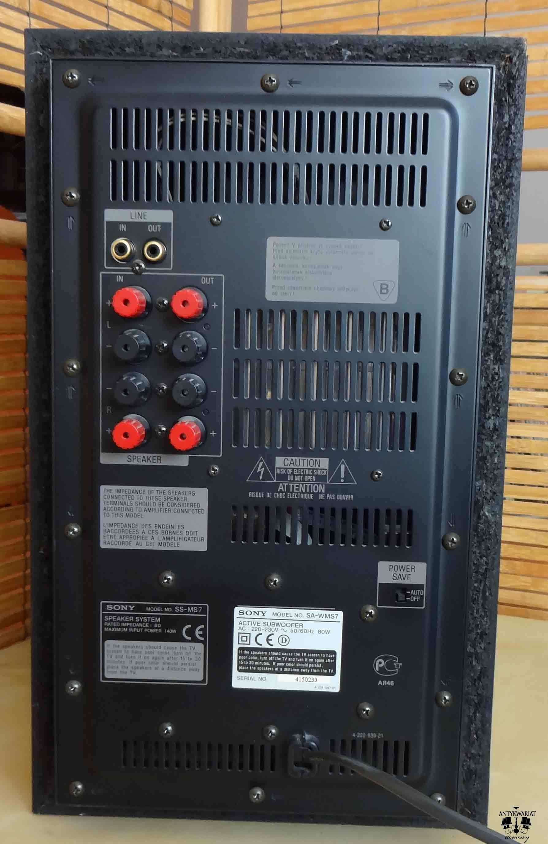 Zestaw głośników Sony Pascal 5.1 SA-VE705 Antykwariat Domowy